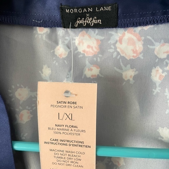 Morgan Lane | Intimates & Sleepwear | Morgan Lane X Fabfitfun Robe Blue ...